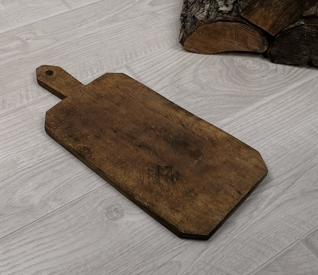 Vintage Antique Primitive HANDMADE Wooden Cutting Board in the Rustic ...