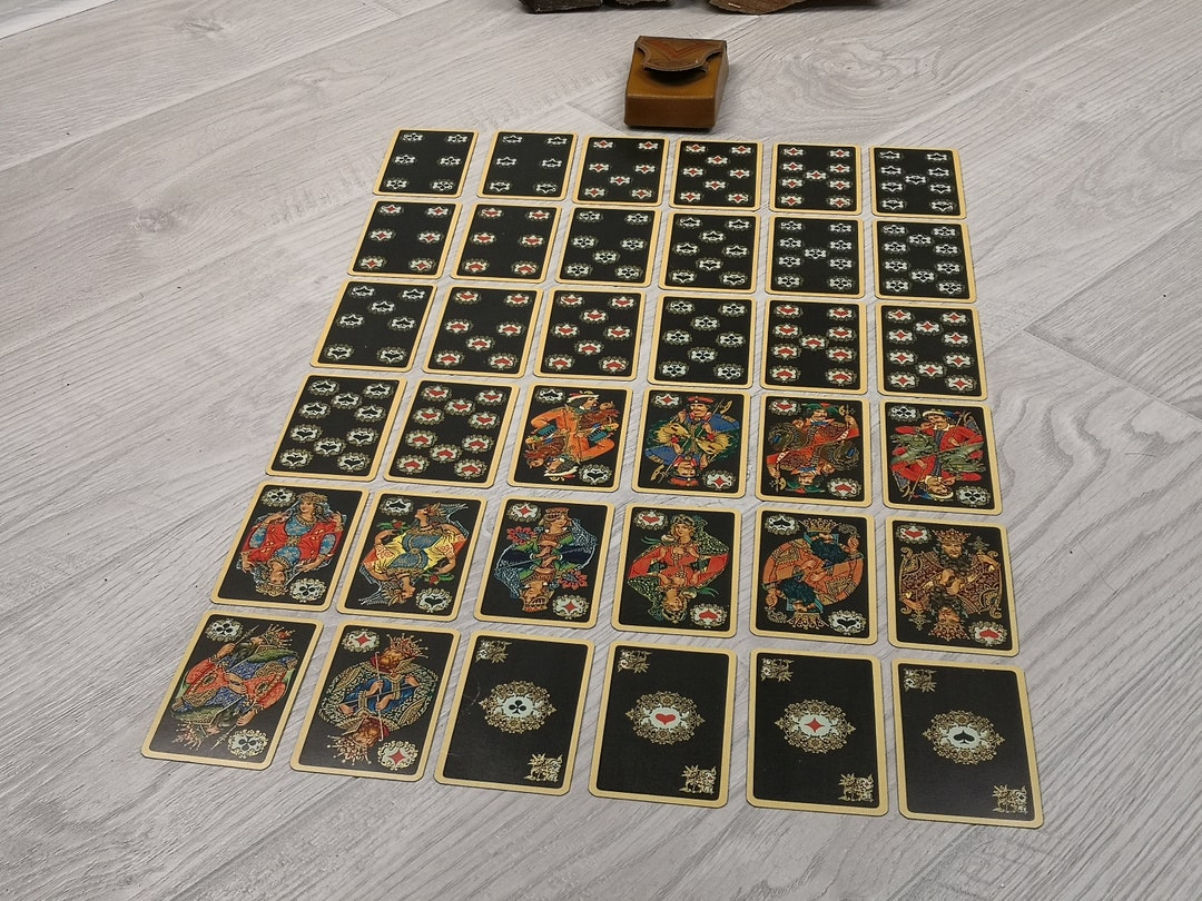 Vintage Soviet Playing Cards USSR Playing Cards Deck Collectable Poker ...
