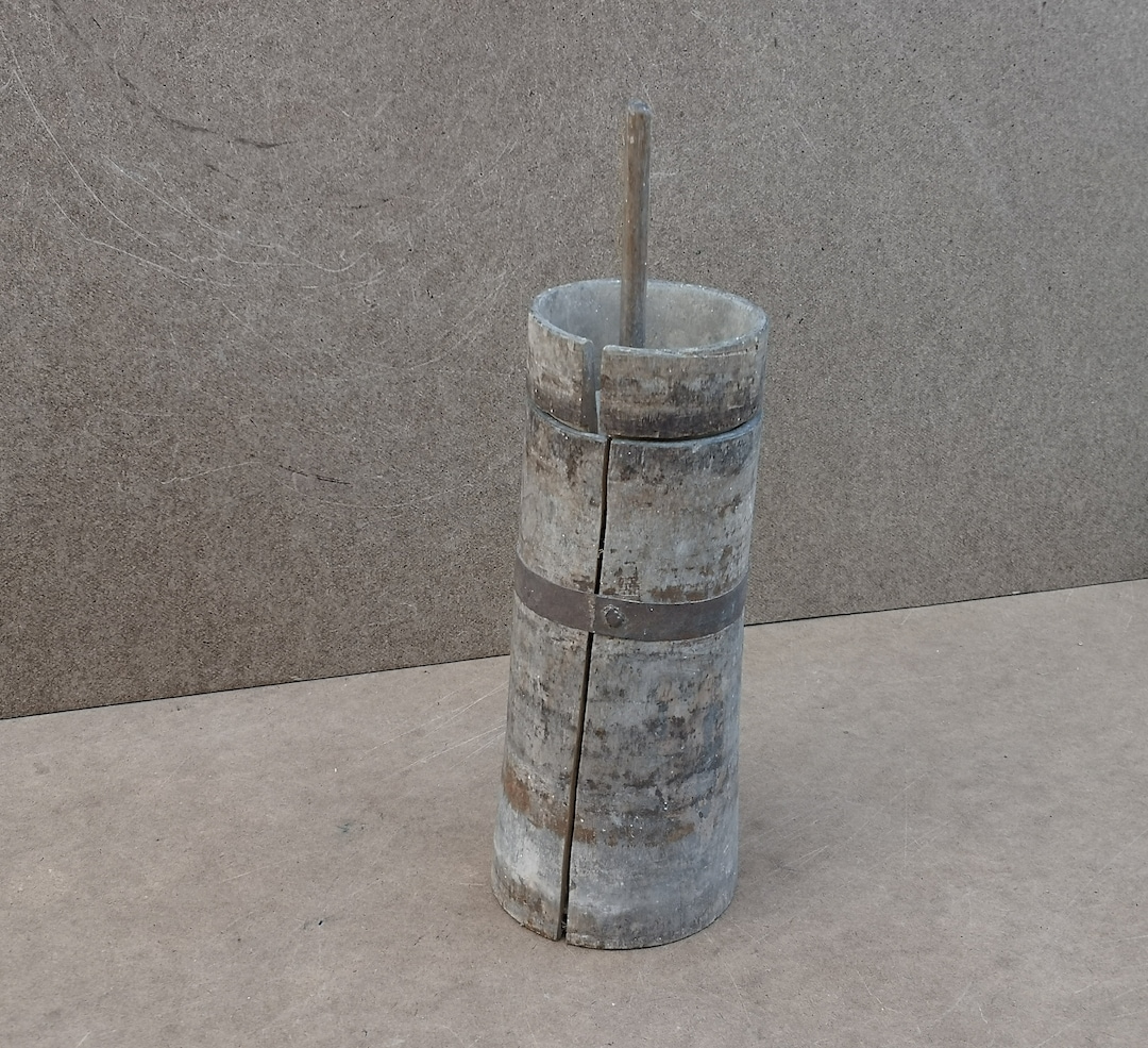Antique Churn Wooden Primitive in Ukrainian Rustic Style Home Decor ...