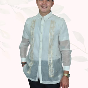 Exquisite Jusi Elegant Classic Barong Tagalog Full Open- Julio - JS61 ...