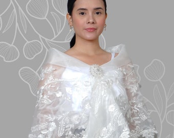 Handpainted Embroidered Alampay Panuelo Spanish Shawl Traditional Maria ...