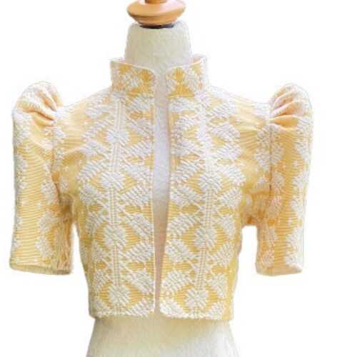 Handwoven Pinilian Ilocos Bolero Filipiniana - Etsy