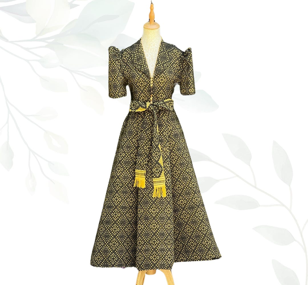 Ilocos Pinilian Handwoven Filipiniana Dresses - Alexandra - HW201 - Etsy