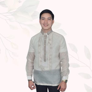 Elegant Filipino Barong Tagalog With Modern Patterns - Vedasto - JN68 ...