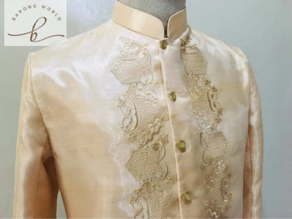 Barong Tagalog Arman3 With Inner Lining Placket Filipino Barong Tagalog