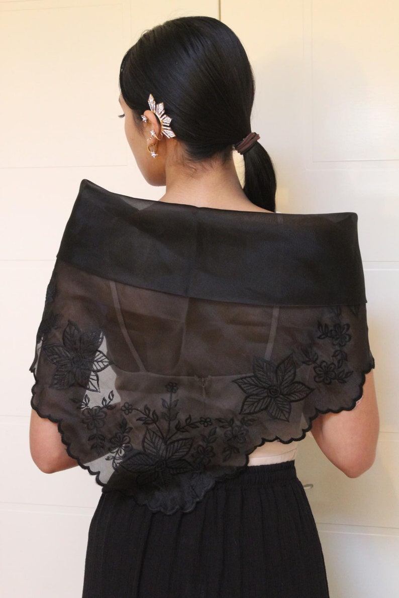 Philippine Wrap Alampay Filipiniana Black Ari LJRM223 - Etsy