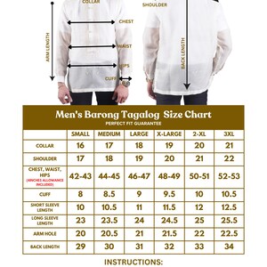 Organza Black Classic Barong Tagalog - Antonio - JS9 - Etsy