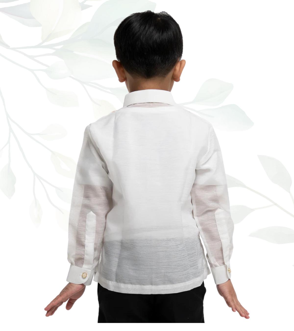 Boys Jusilyn Classic Ring Bearer Barong Tagalog Kids - Tucker - JS091 ...