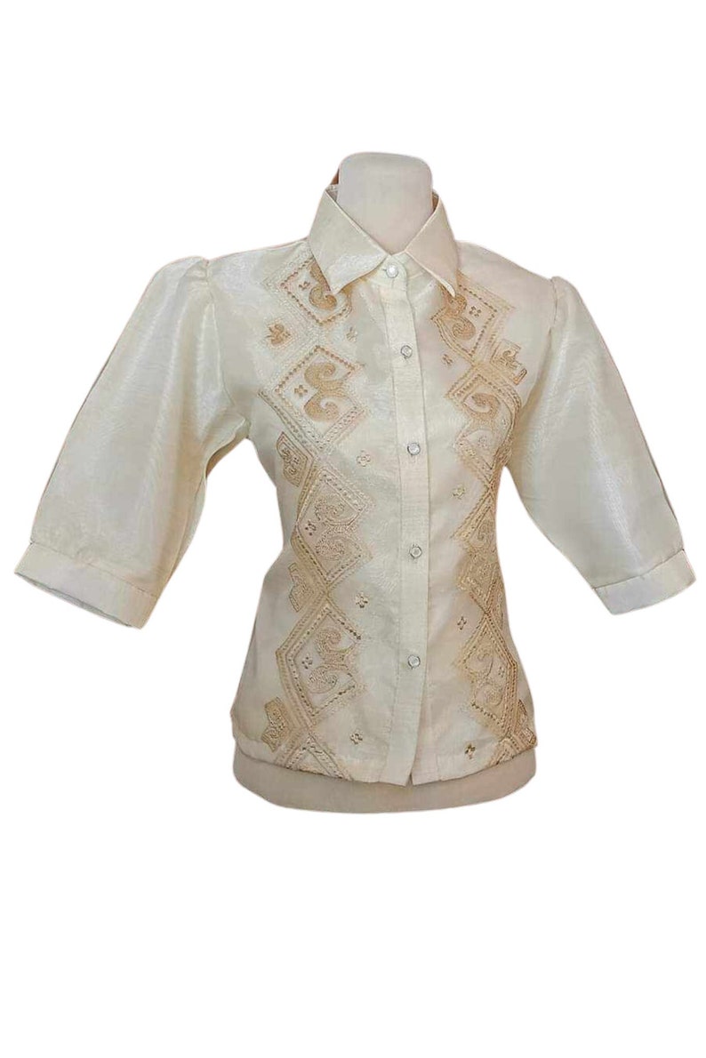 Organza Filipiniana Barong Tagalog Blouse - JK01 - Etsy