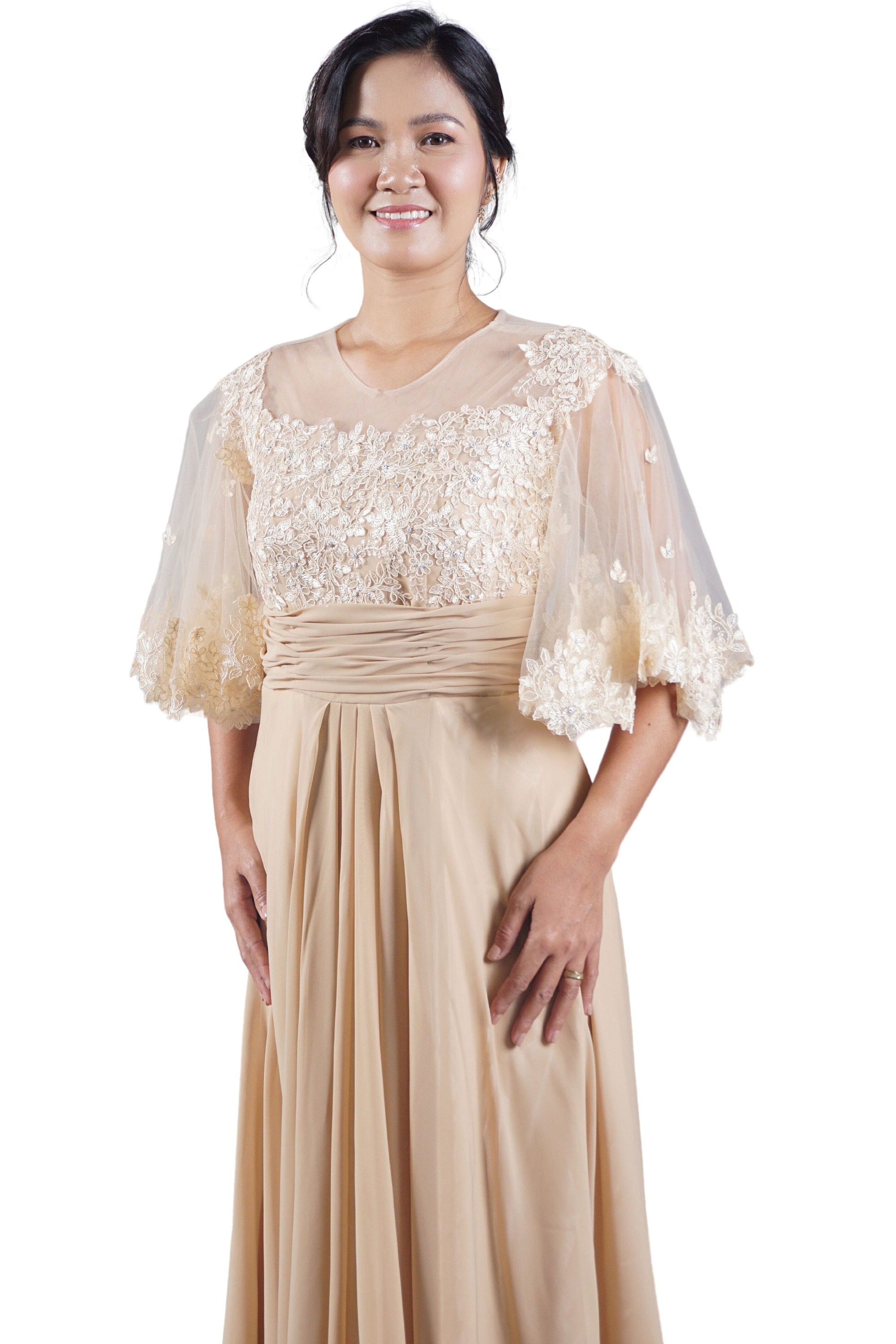Pinya & Lace Modern Elegant Filipiniana Dress - Gretchen - ML896 - Etsy