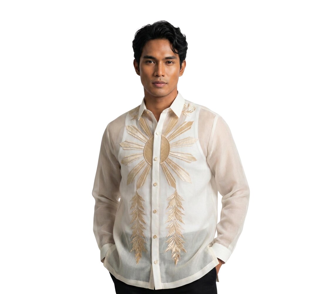 Jusi Sunburst Golden Barong Tagalog - JVS06 - Etsy