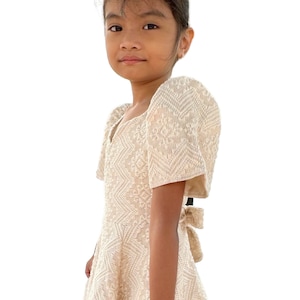 Girls Ilocos Pinilian Handwoven Filipiniana Dress Kristine GHW02 - Etsy