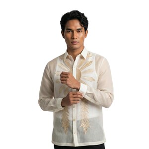 Jusi Sunburst Golden Barong Tagalog - JVS06 - Etsy