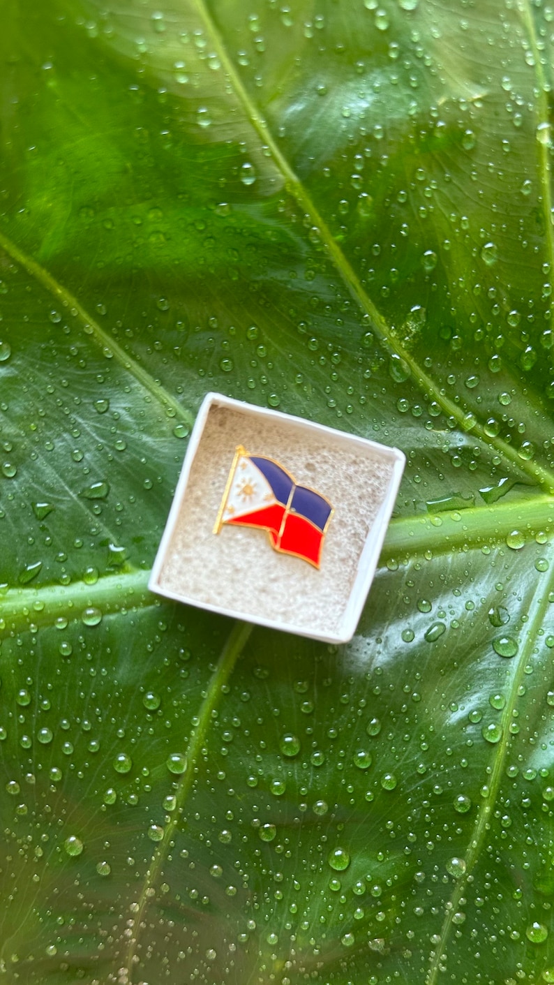 Philippine Flag Pin | Philippine Accessory - Etsy