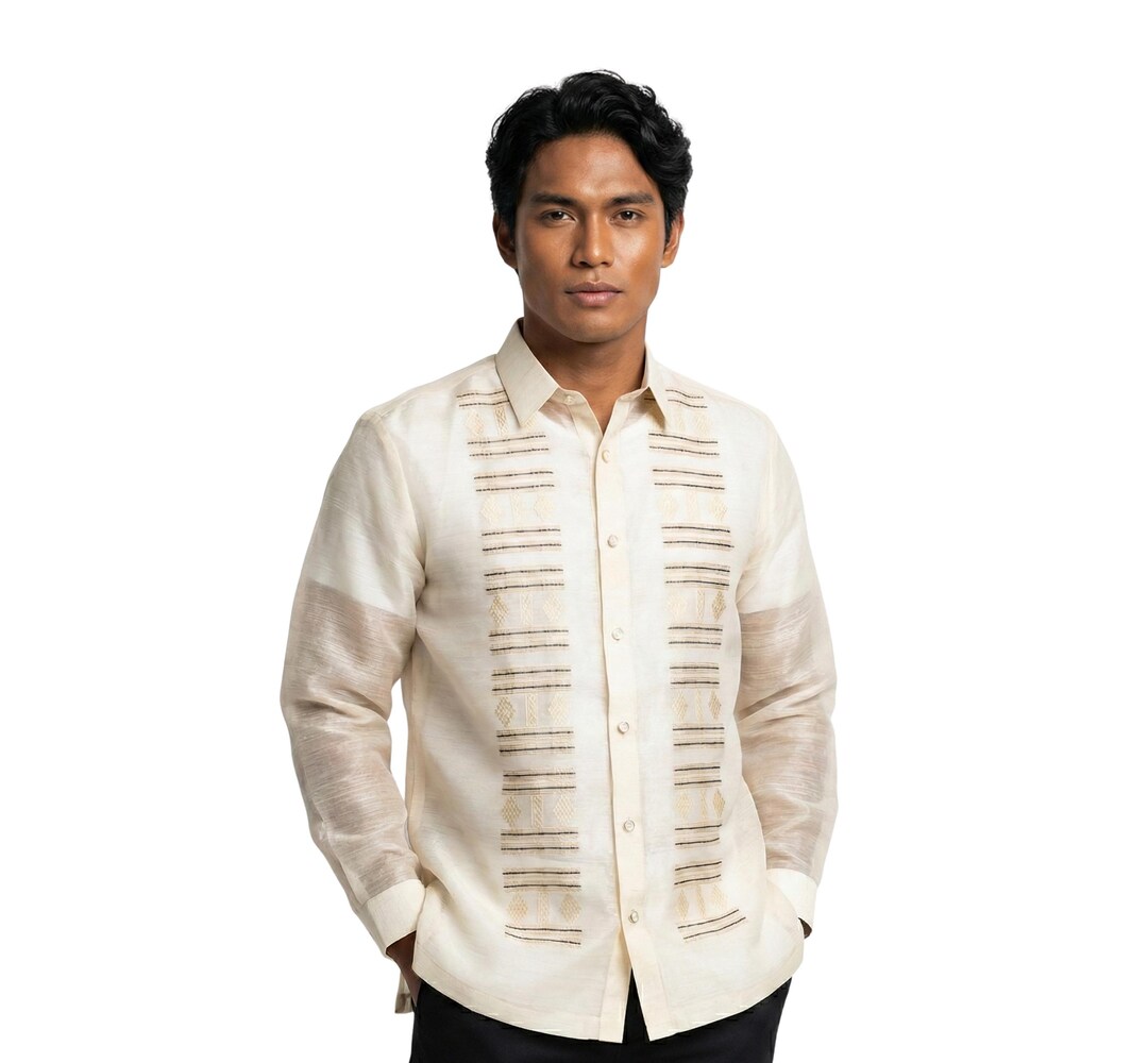 Handmade Pina Cocoo Suksuk Barong Tagalog - JJ119 - Etsy
