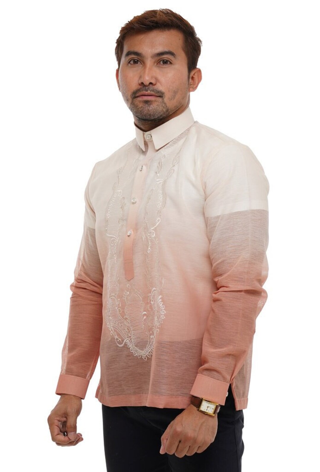 Jusi Mono Pink Premium Barong Tagalog | Philippine Barong - JV521 - Etsy