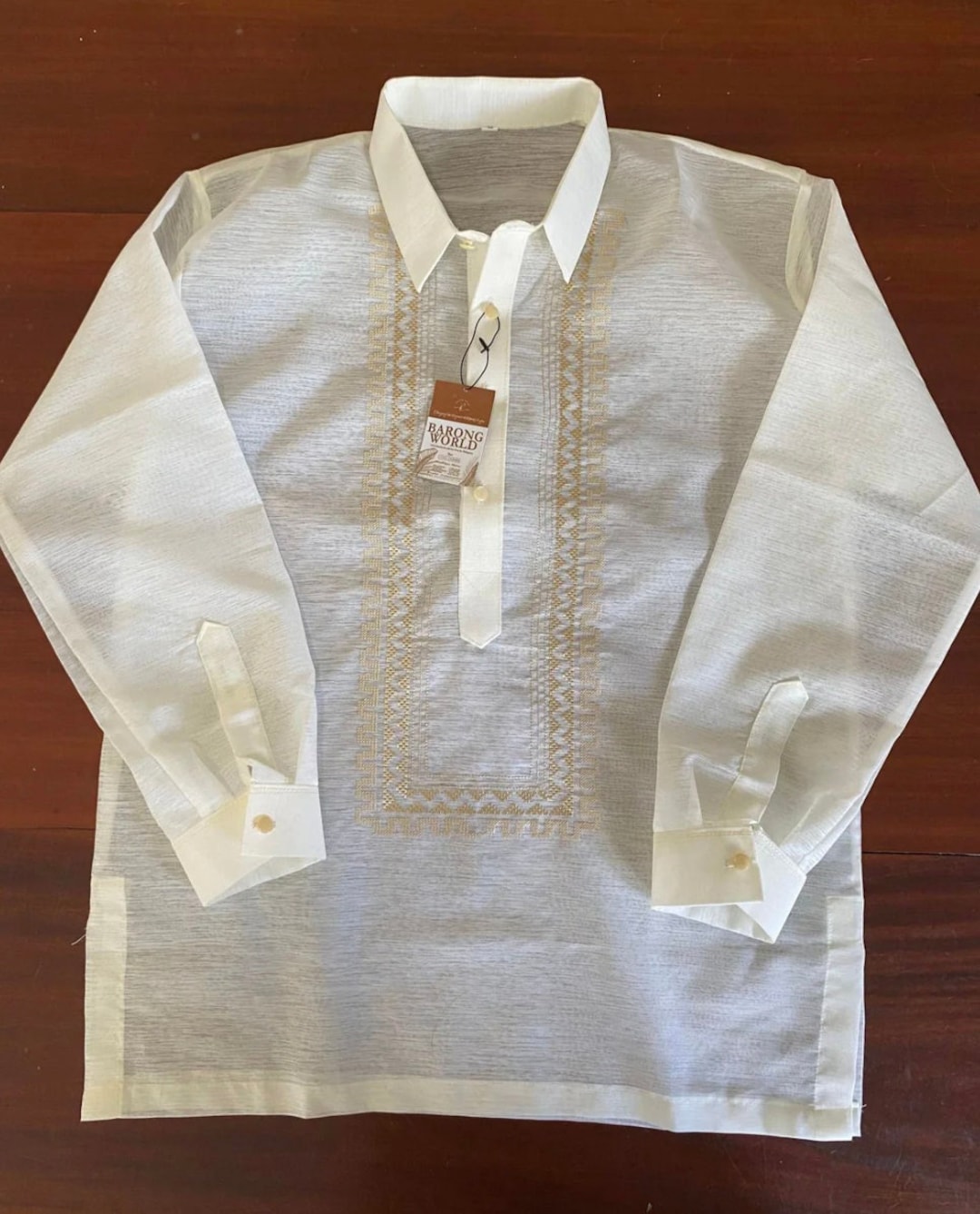 Buy Gold Embroidery Barong Tagalog Arthur JY02 Online in India - Etsy