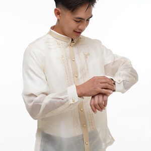 Ivory Cocoon Barong Tagalog: Classic Filipino Formal Wear - Etsy