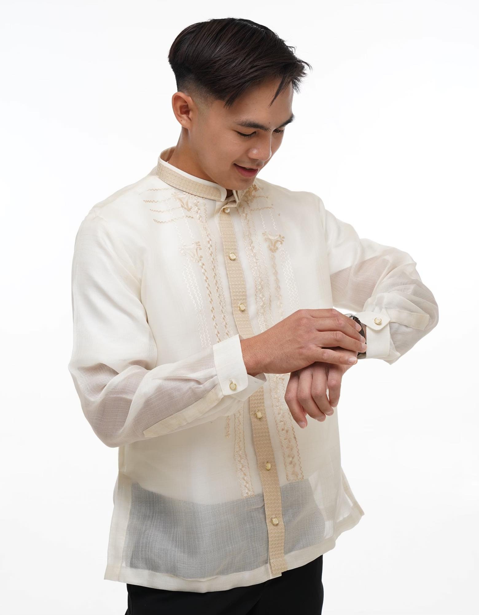 Ivory Cocoon Barong Tagalog: Classic Filipino Formal Wear - Etsy