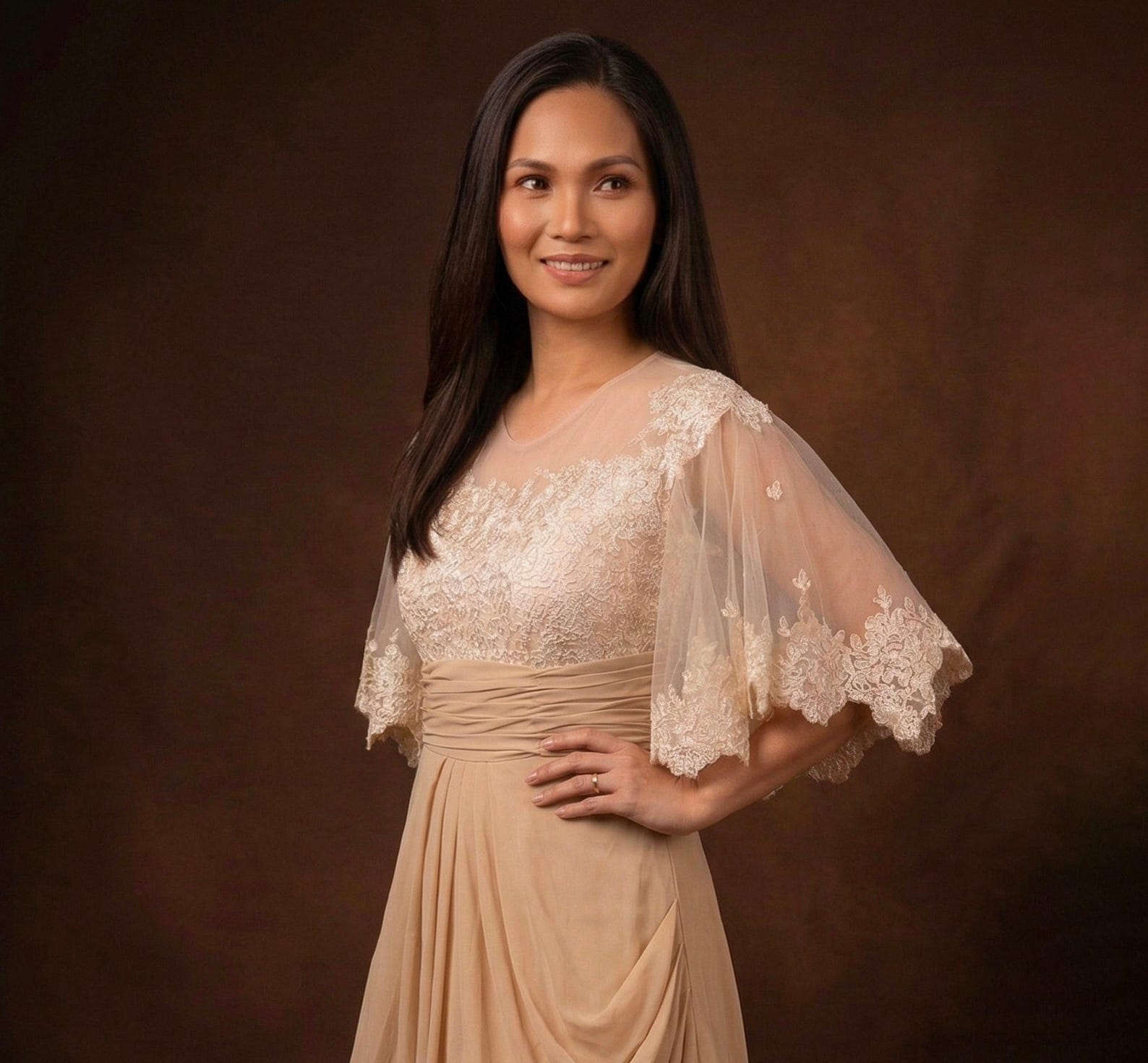 Pinya & Lace Modern Elegant Filipiniana Dress - Gretchen - ML896 - Etsy