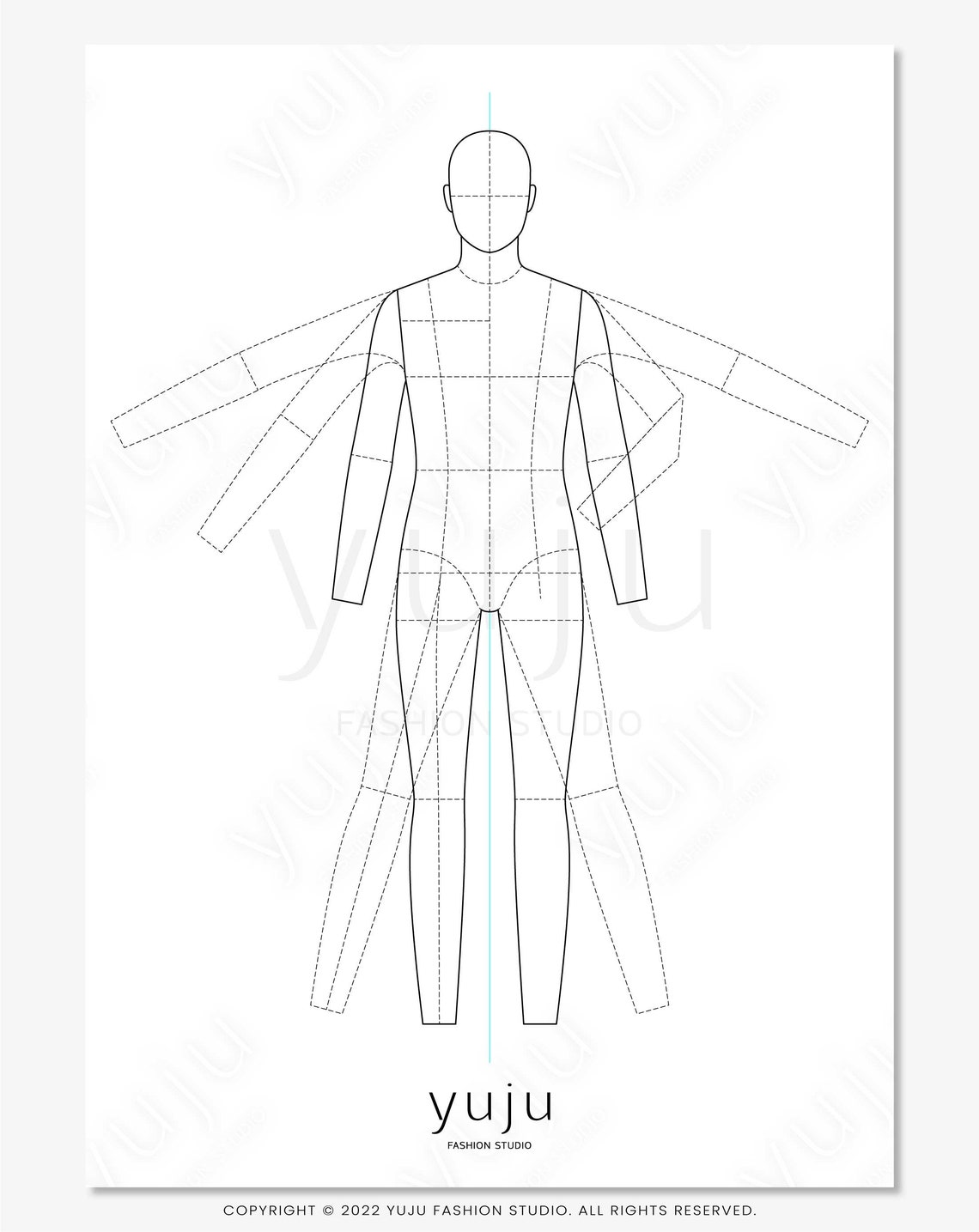 Fashion Flats Body Template MALE Fashion Figure Template | Etsy