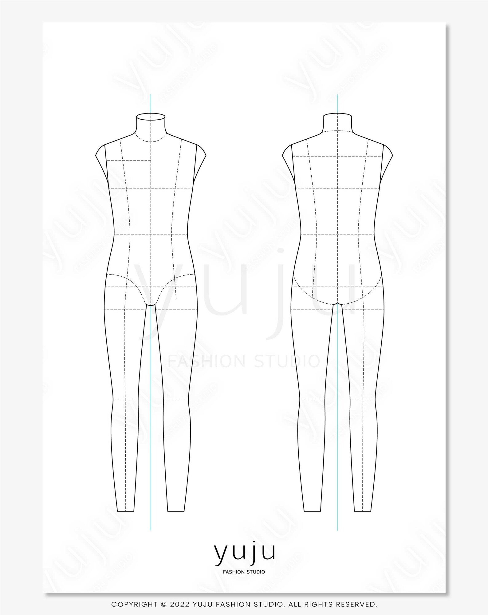 Fashion Flats Body Template MALE Fashion Figure Template | Etsy