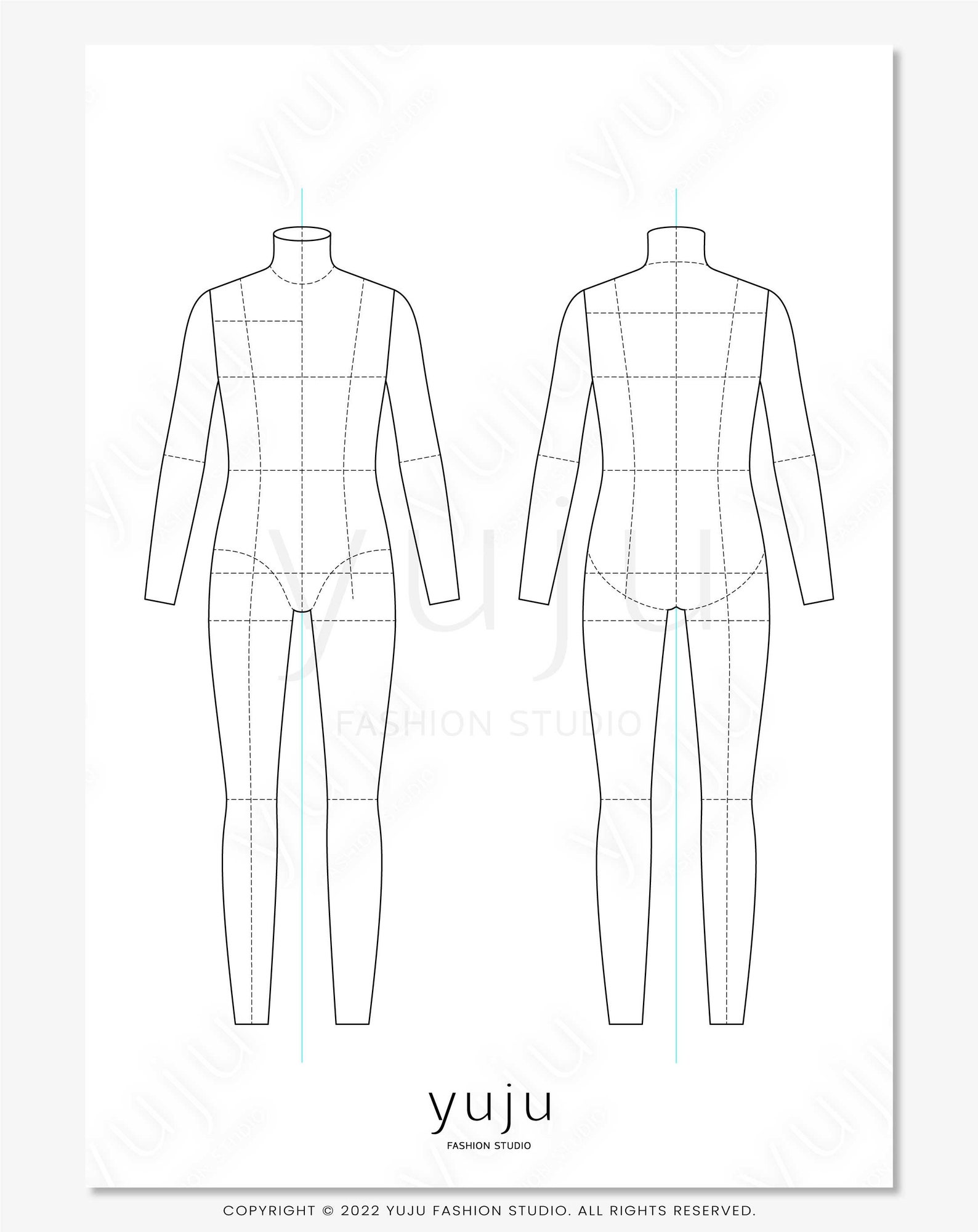 Fashion Flats Body Template MALE Fashion Figure Template | Etsy