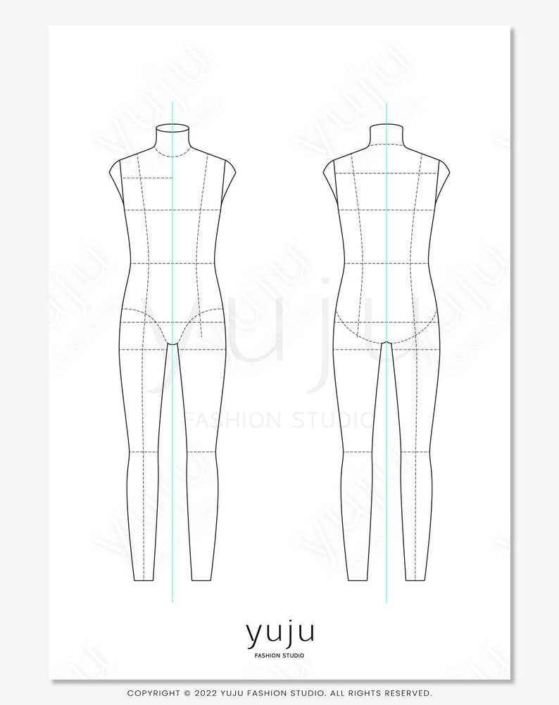Fashion Flats Body Template - MALE - Fashion Figure Template, Flat ...