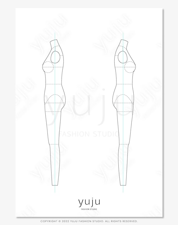 Female Body Sketch Template