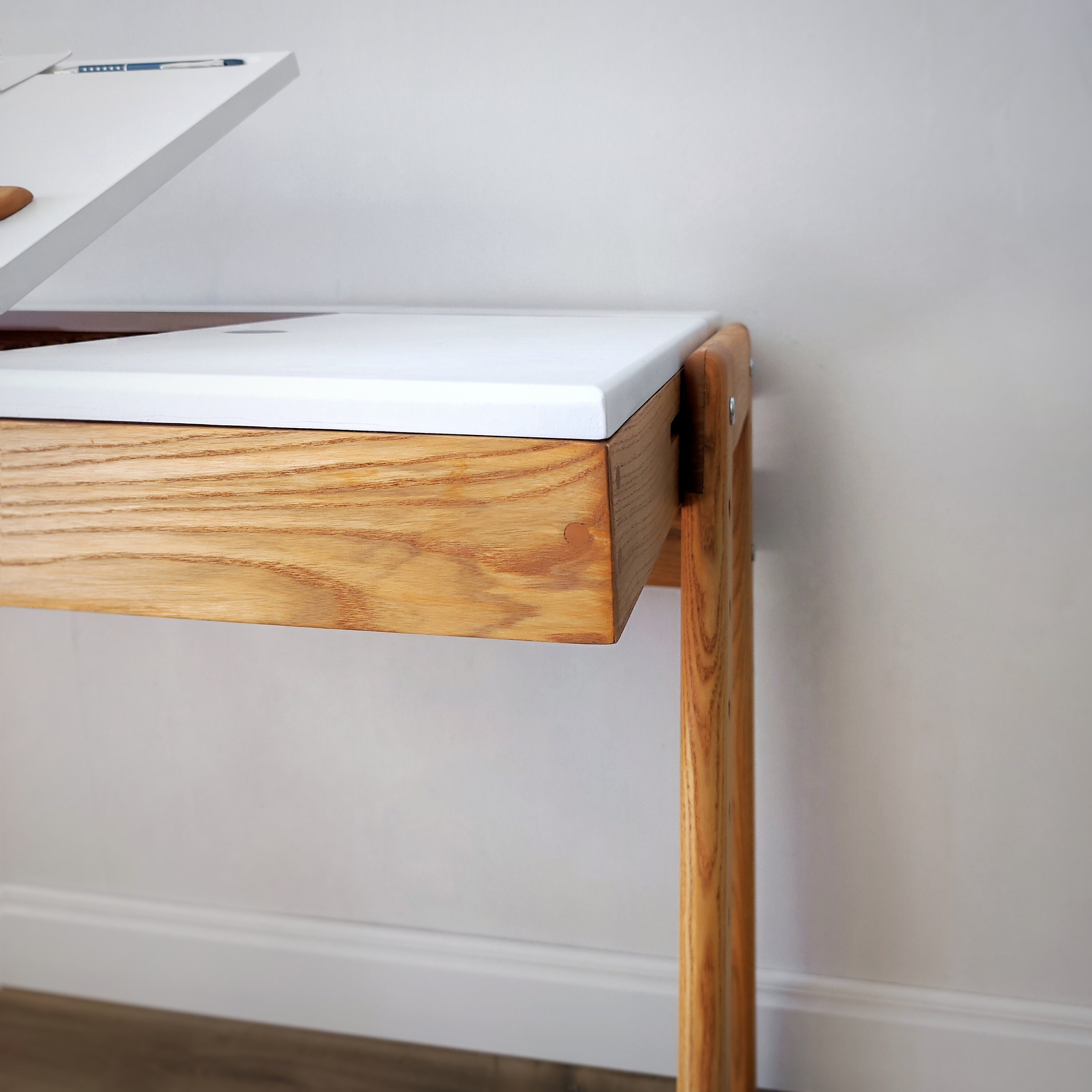 Adjustable Growing Desk - Wooden Kids Desk Bedroom - Montessori Toddler ...