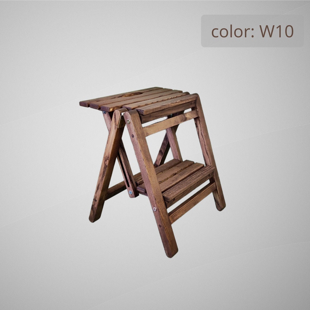 Step Stool Indian Rosewood or CUSTOM COLOR - Foldable Step Stool - 2 ...