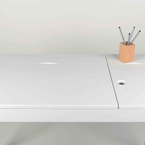 Adjustable Growing Desk - Wooden Kids Desk Bedroom - Montessori Toddler ...