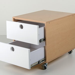 Under Desk Filing Cabinet With Soft Seat Wood File Cabinet 2 Drawers ...