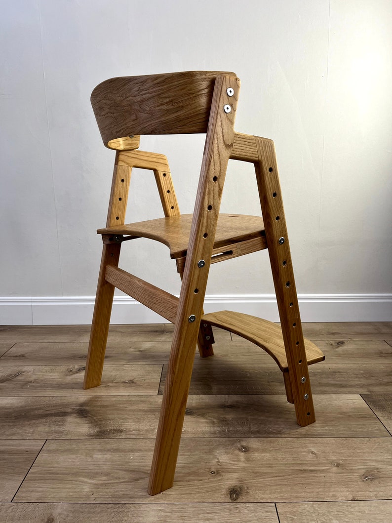 Growing Wooden Chair for Kids - Kids High Chair - Adjustable Kids Chair ...