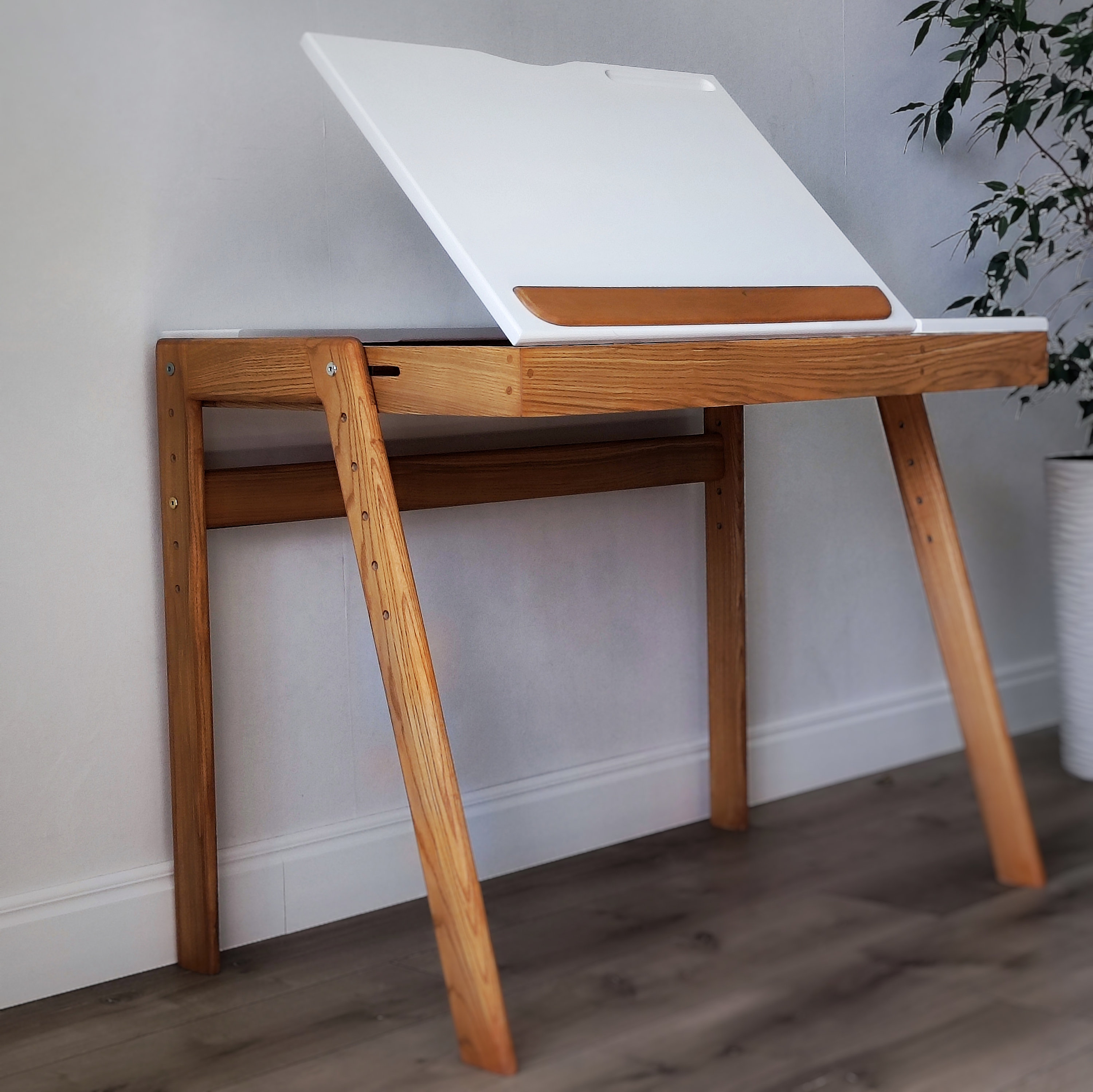 Adjustable Growing Desk Wooden Kids Desk Bedroom Montessori Toddler ...