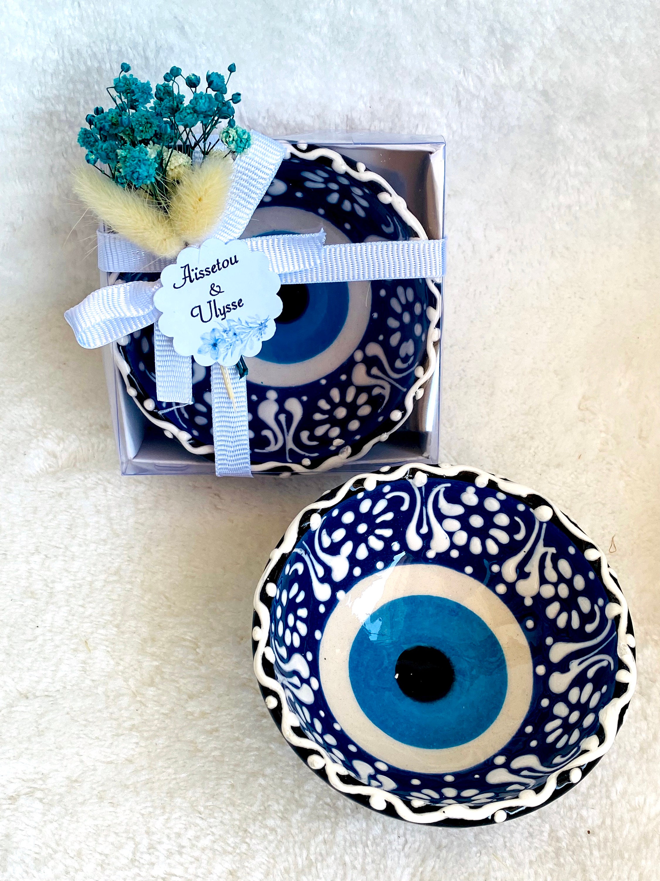 Evil Eye Ceramic Bowls Wedding Favors Ceramic Bowl Guest - Etsy