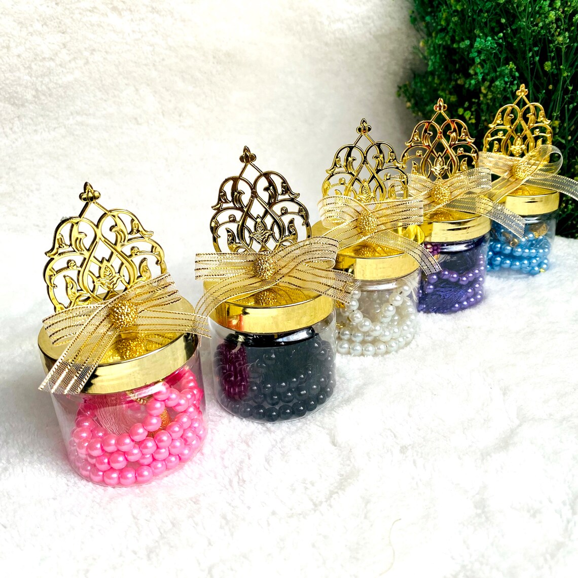 Personalized Pearl Rosary Favors, Islamic Baby Shower, Wedding Gift - Etsy
