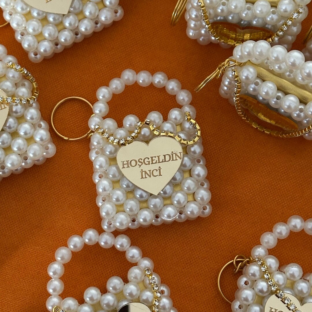 Pearl Mini Bag Favors for Guests, Chocolate Box, Name Personalized Gift ...