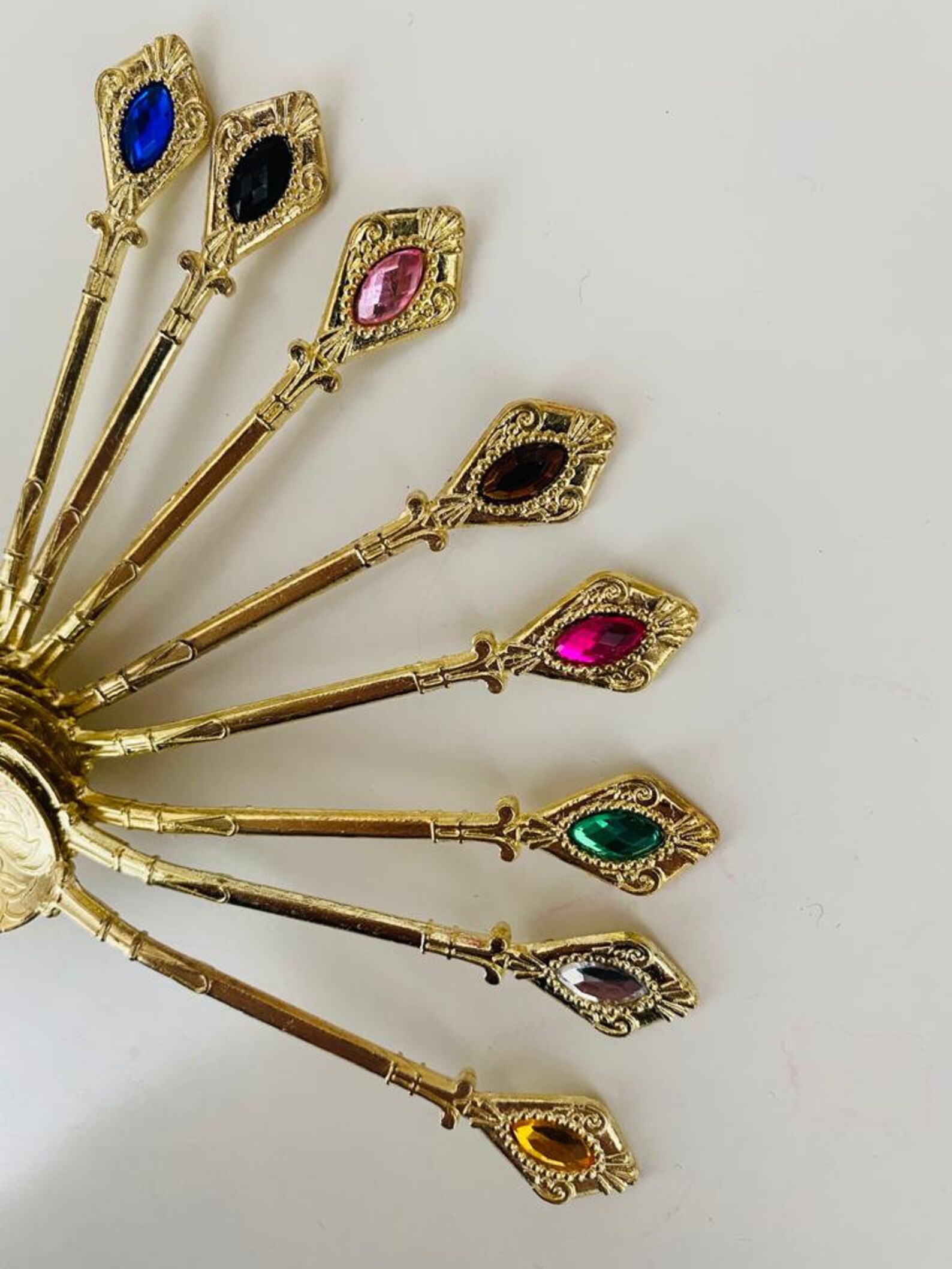 Set of 12 Gold Tea Spoon Turkish Ottoman Antique Style - Etsy