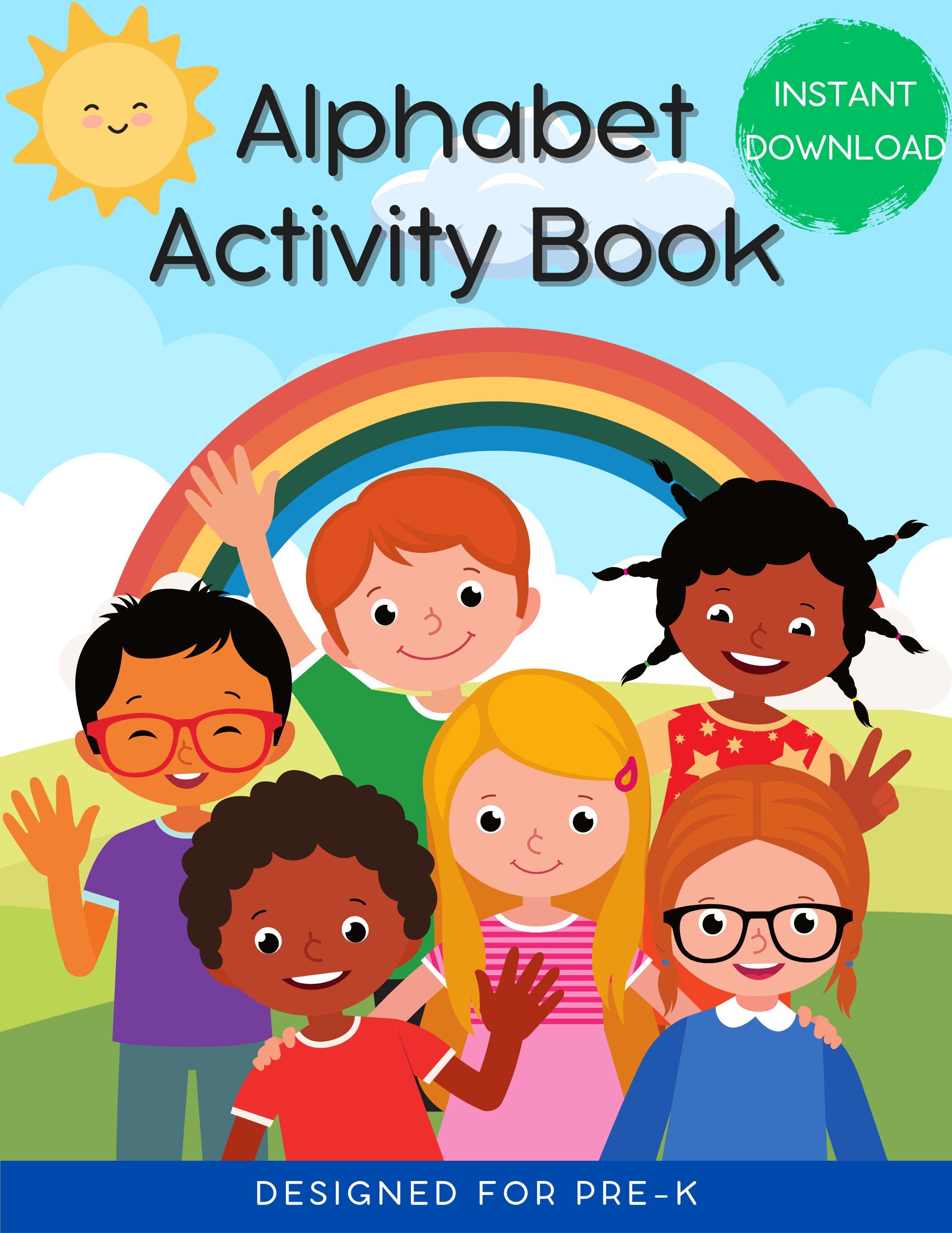 Alphabet Activity Book + 40 Sight Words Flash Cards + Sight Words ...