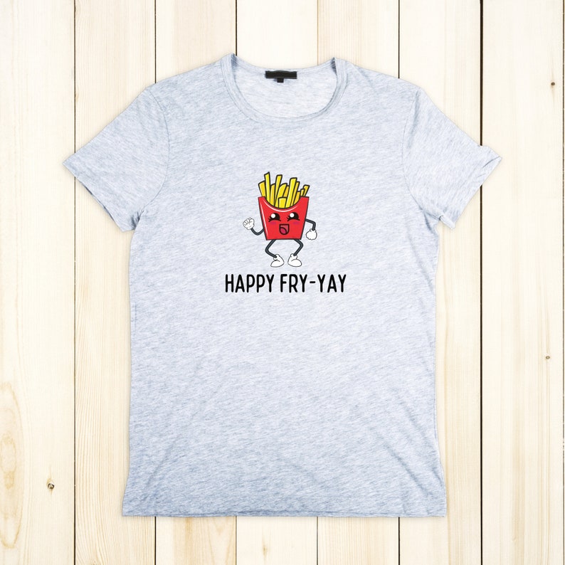 Happy Fry-yay, PNG File for Tshirts, Transparent PNG File, Instant ...
