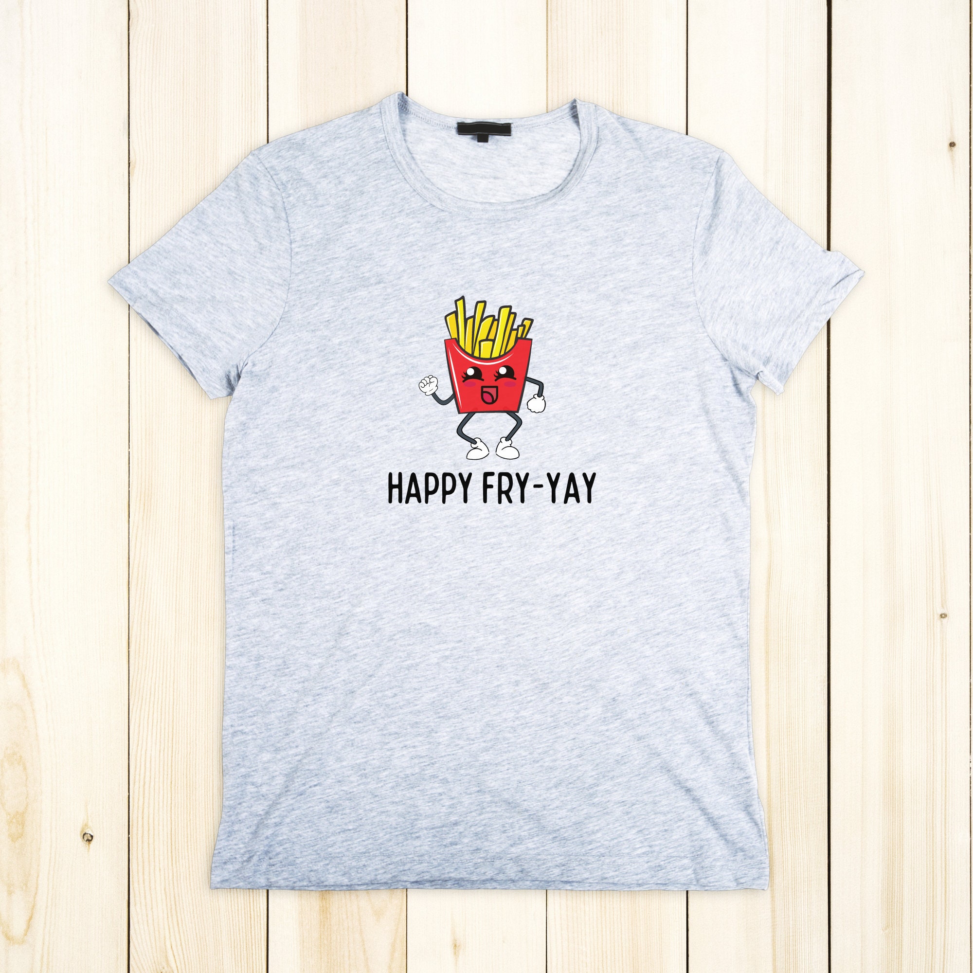 Happy Fry-yay, PNG File for Tshirts, Transparent PNG File, Instant ...