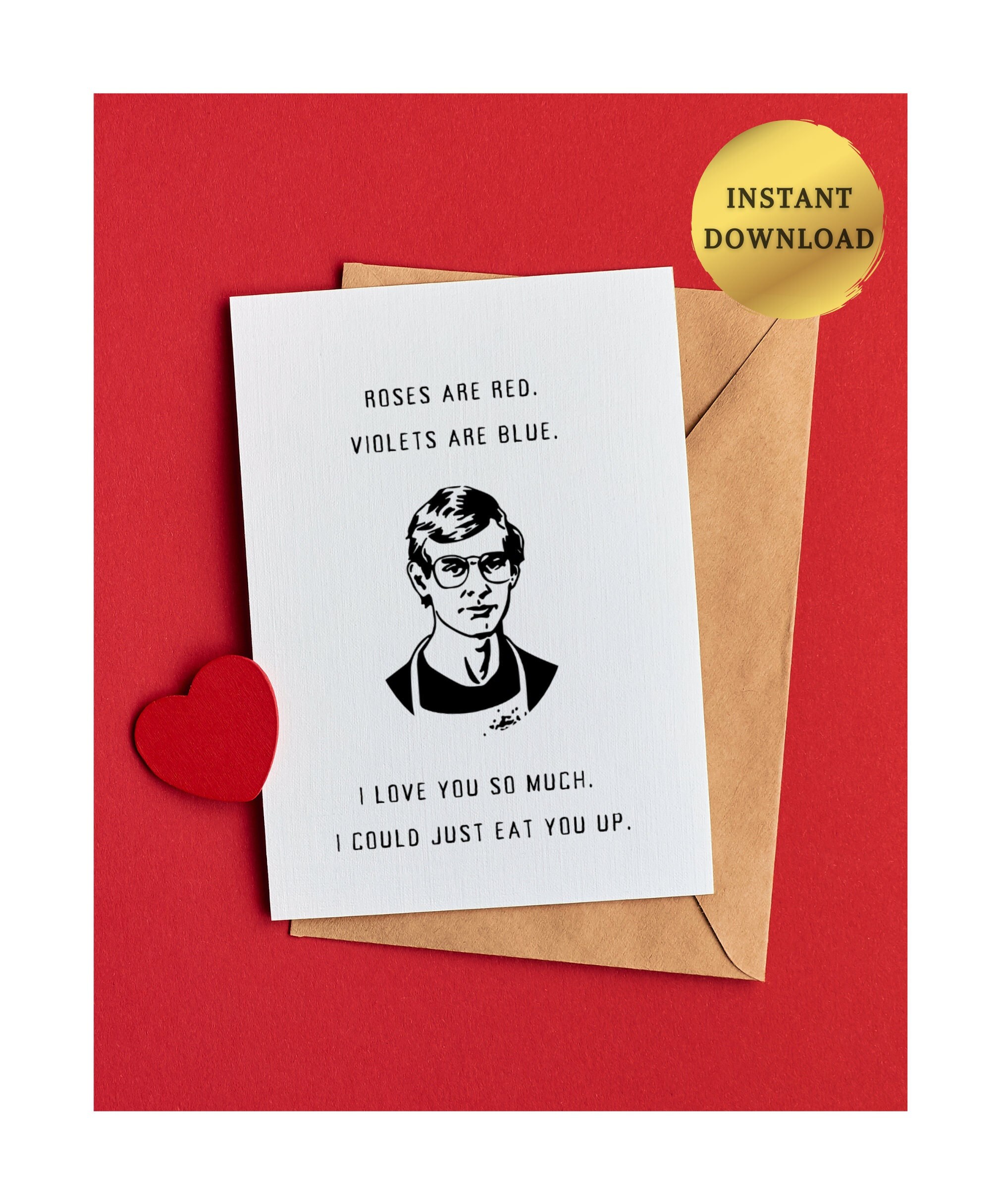 Jeffrey Dahmer Funny Card I Serial Killer Card I Instant Download - Etsy