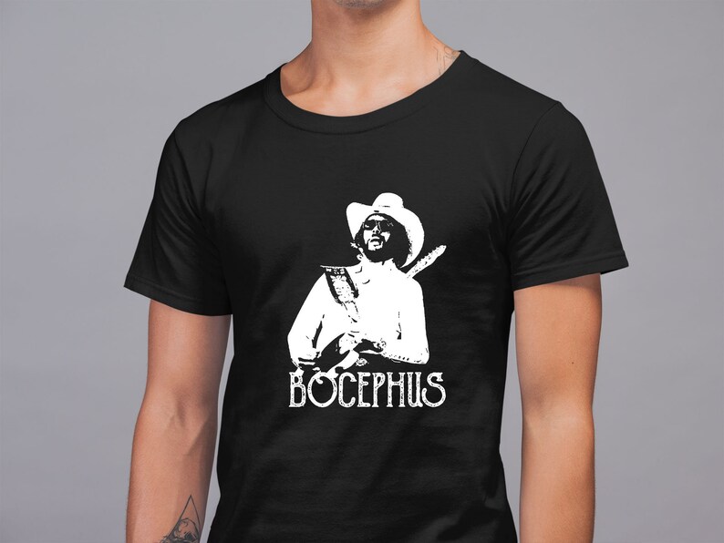Bocephus Hank Jr Distressed Williams Funny Musician Vtg Men's Black Tee ...