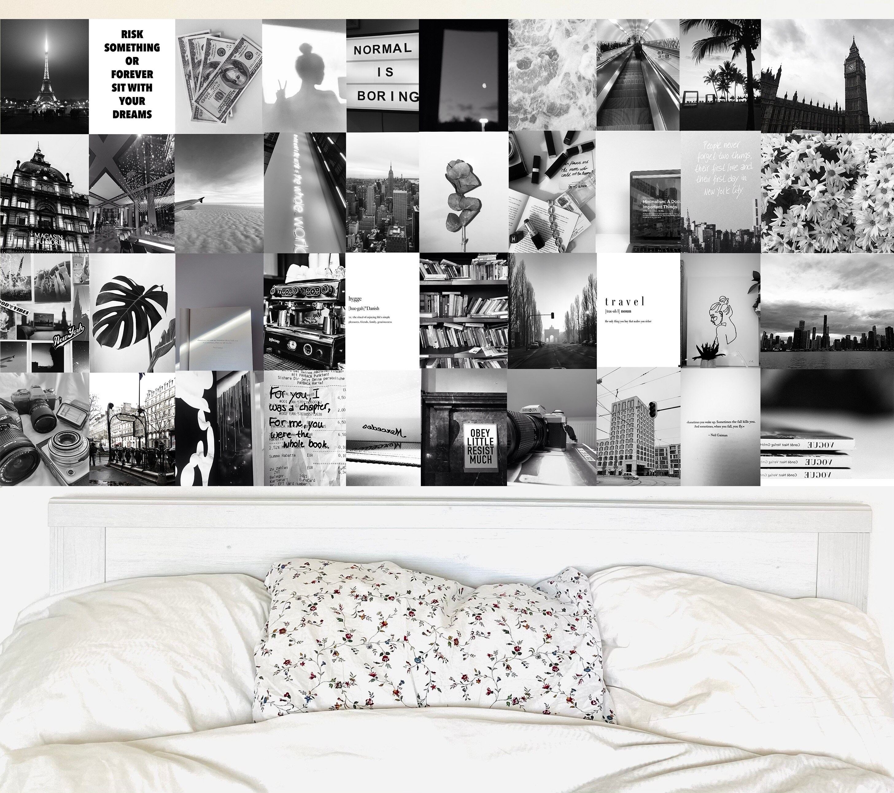 Black'n'white Collage Kit - Etsy