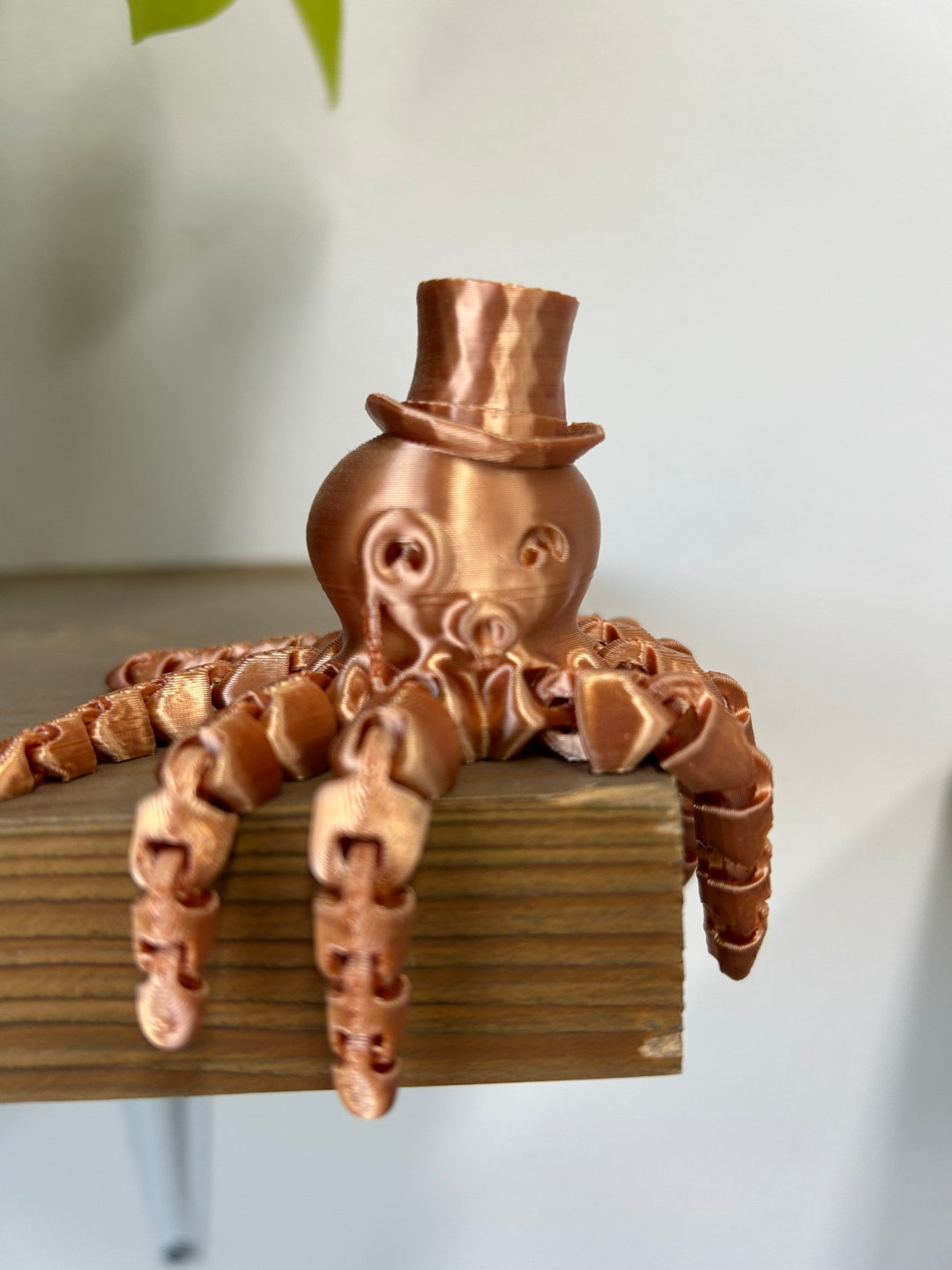 Flexi Tophat Octopus - 3d Printed Sensory Toy - Fidget Octopus - Desk ...