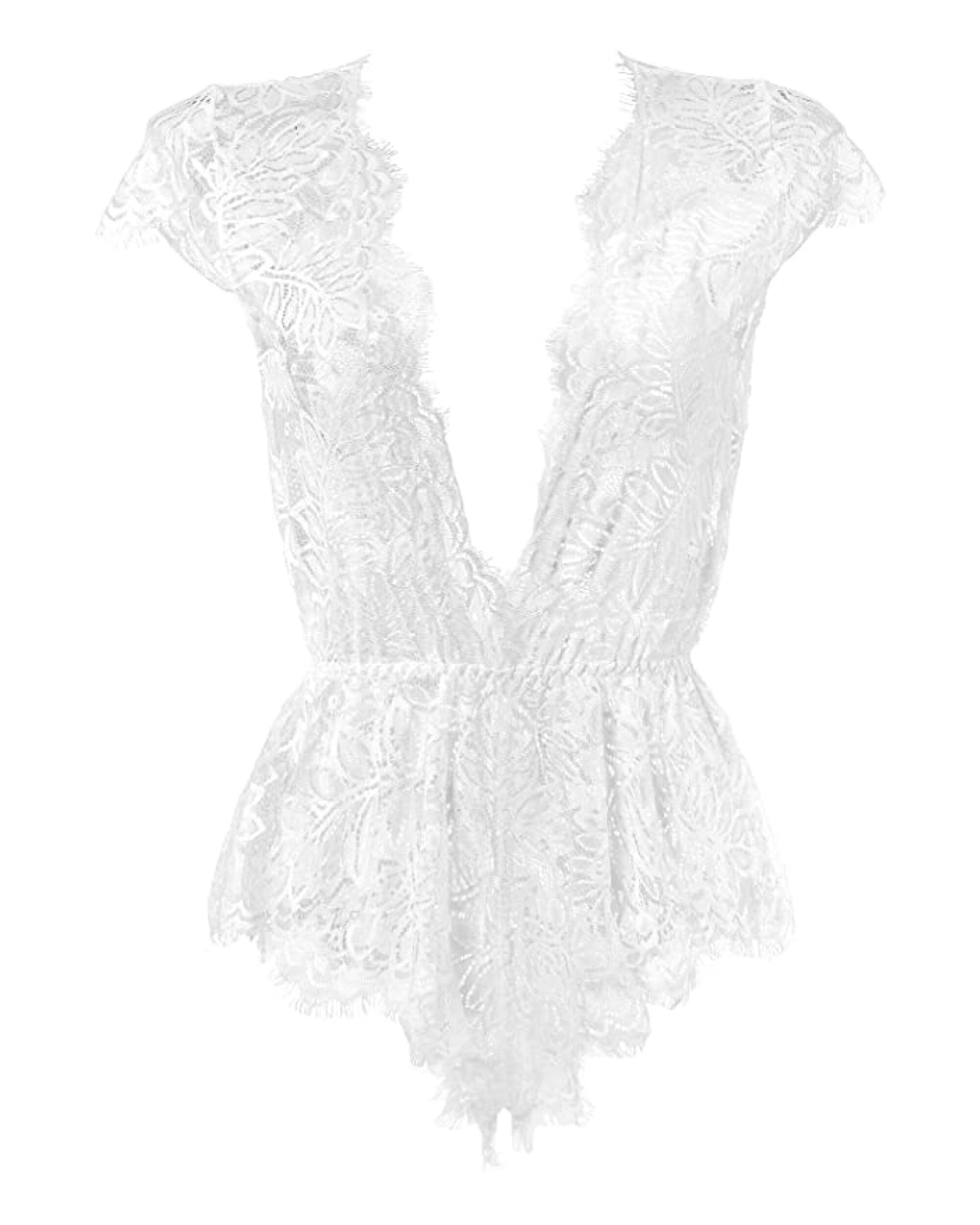 Sexoting White Lace Bodysuit Bridal Embroidered Sheer Teddy Etsy