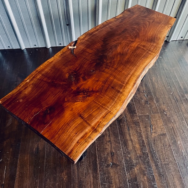 Walnut Coffee Table Live Edge - Etsy