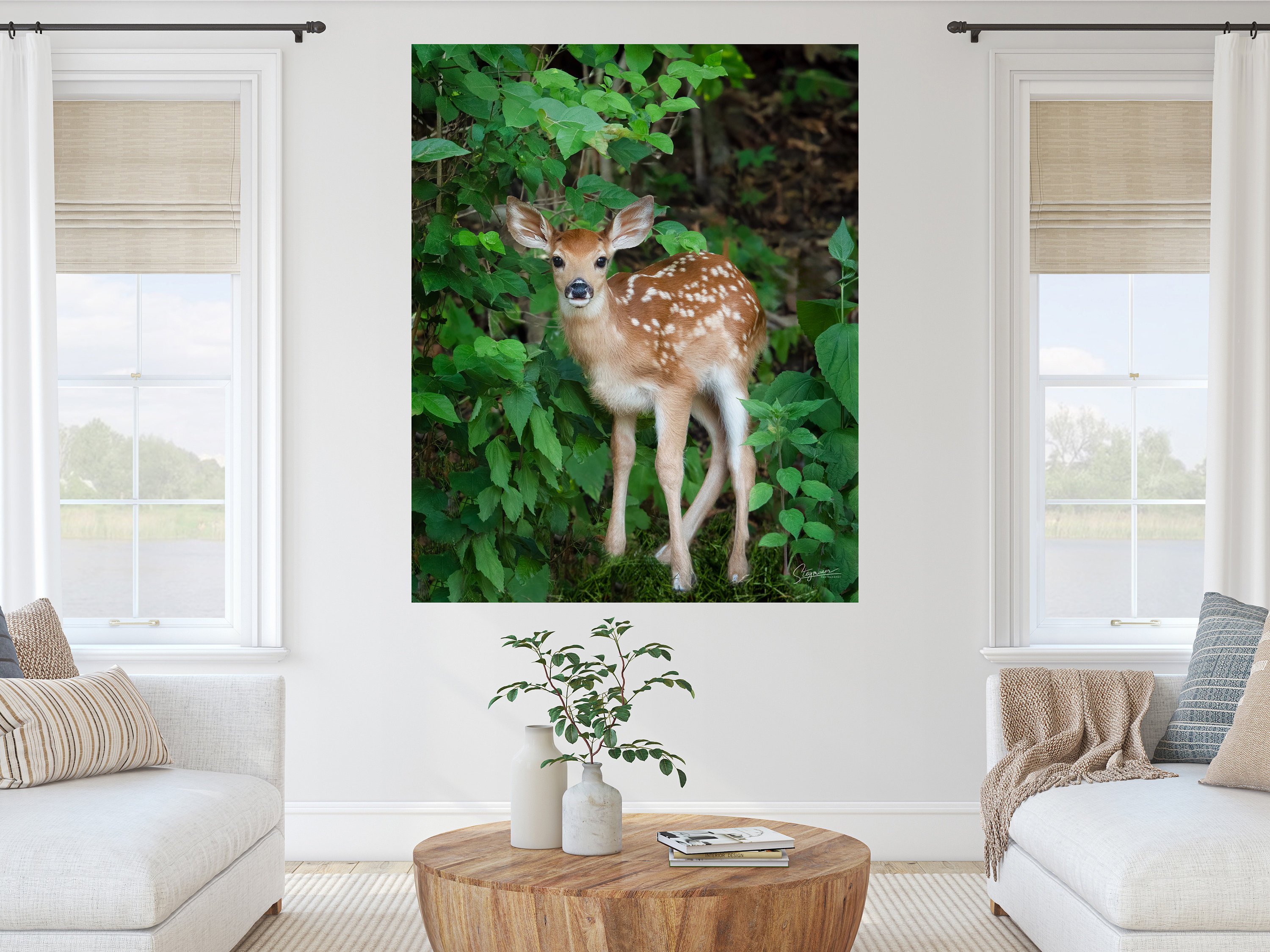 Fawn, Fawn Print, Baby Deer, White Tail Deer, Fawn Wall Art, Spotted ...