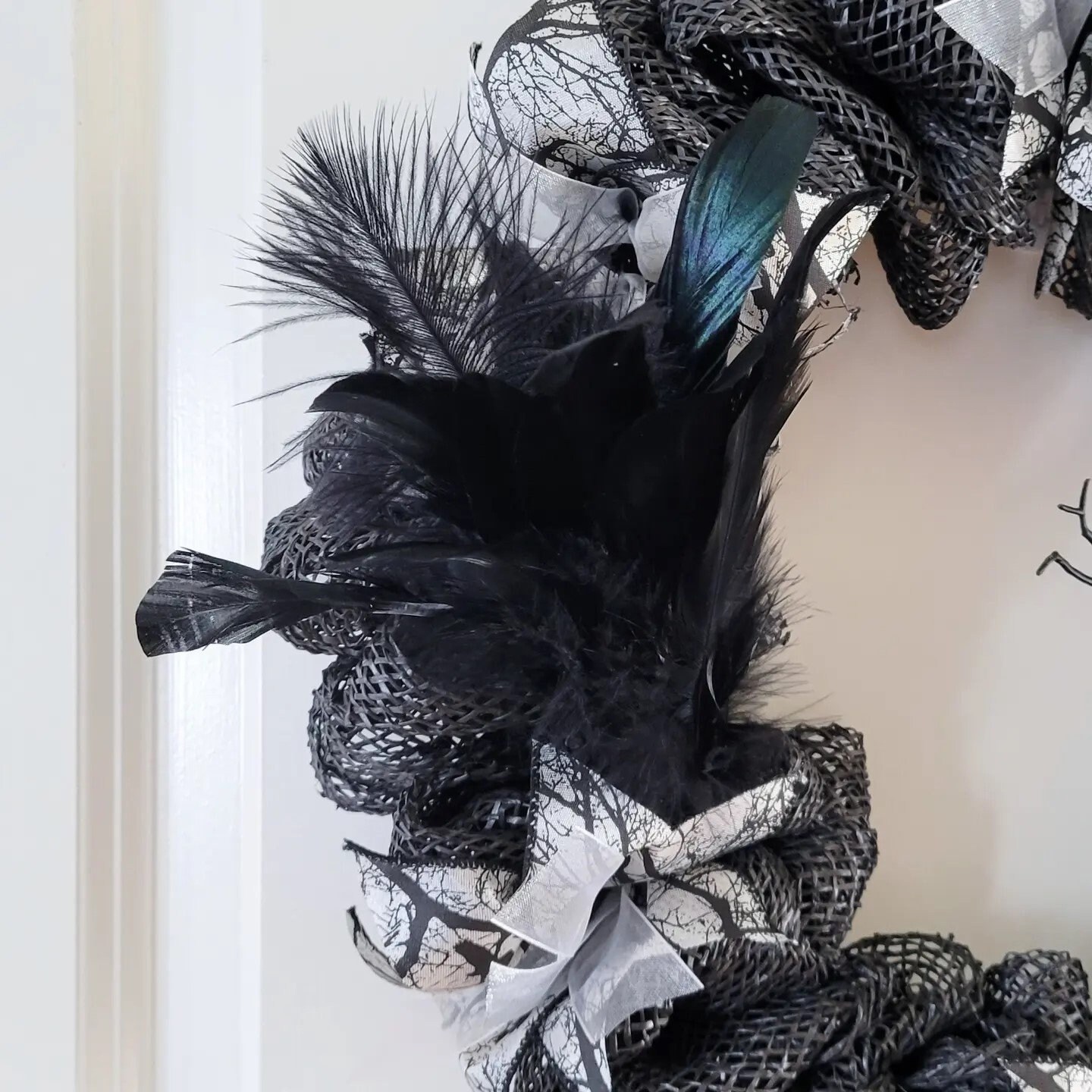 Halloween Wreath Raven Wreath Crow Wreath Black Bird - Etsy